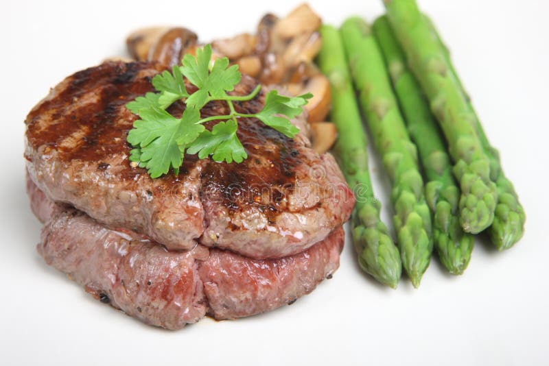 Rare Fillet Steak stock photo. Image of macro, pepper - 10807128