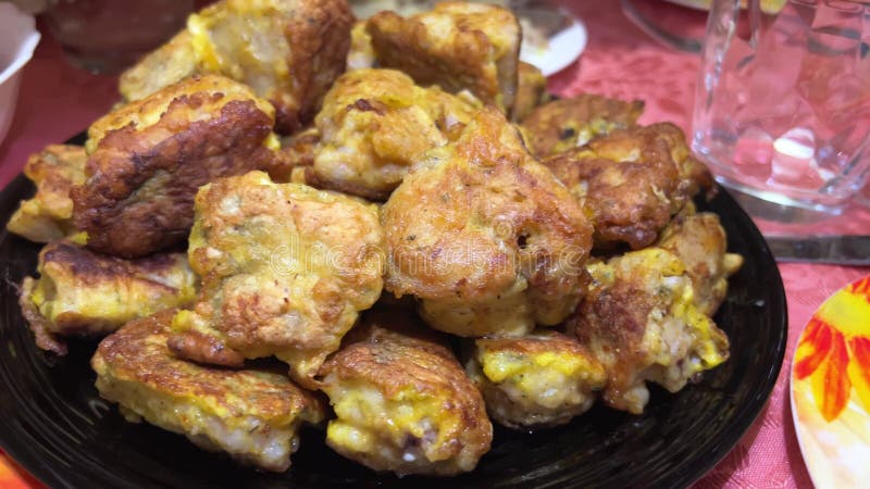 Fish Fried in Egg. Fried Battered Vegetables. Fish in Batter Fillet of ...