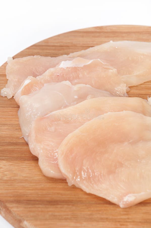 Fillets of Chicken White Meat Stock Image - Image of cutting, dinner ...