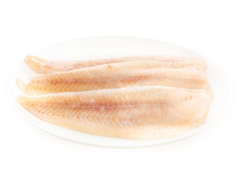 Fillets of pollock stock image. Image of cooking, plate - 156157915