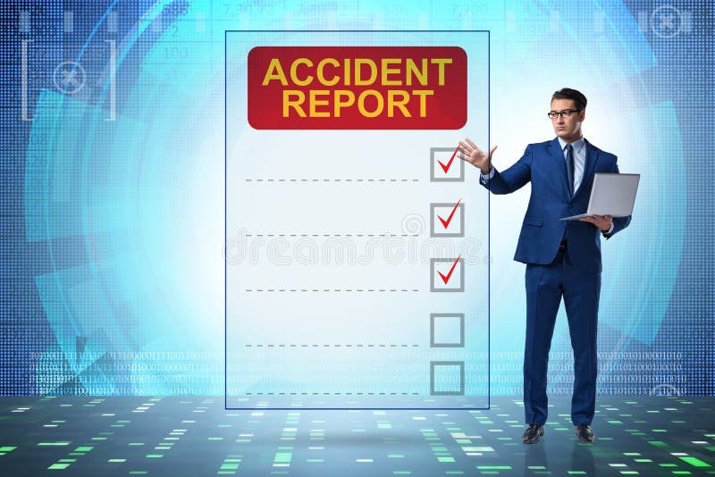 Filling in Accident Report in Insurance Concept Stock Photo - Image of ...