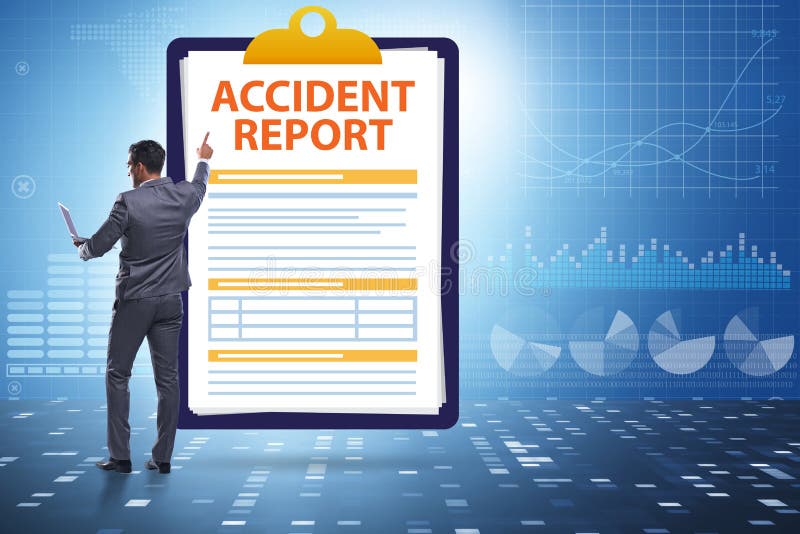 Filling in Accident Report in Insurance Concept Stock Image - Image of ...