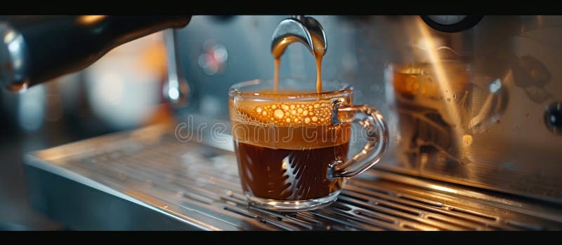 Filling a Coffee Cup stock image. Image of espresso - 316178081
