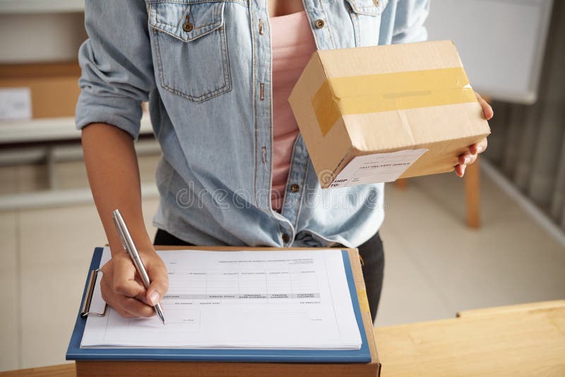 Filling Consignment Note Office Stock Photos - Free & Royalty-Free ...