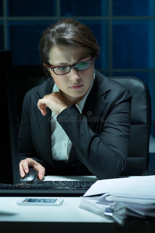 Filling the documents stock photo. Image of overtime - 63726090