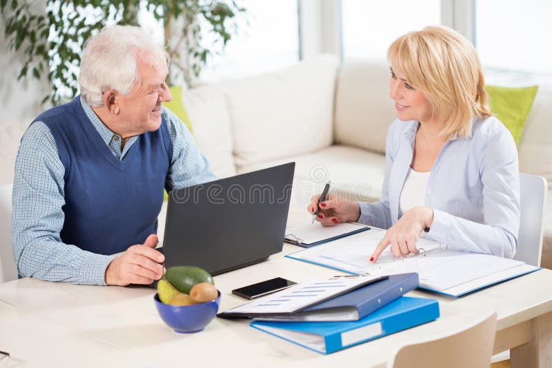 Filling in the documents stock image. Image of husband - 50308027