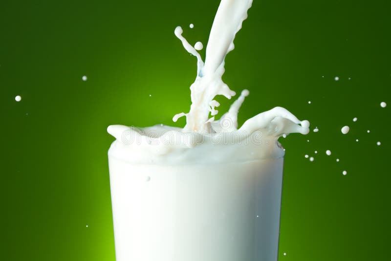 Filling the Glass with Milk Stock Image - Image of food, flowing: 23023801