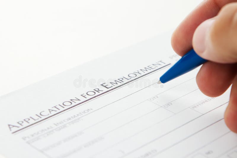 Application and Personal Details Form Stock Photo - Image of occupation ...