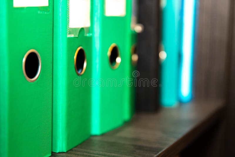 Filling the Office Cabinet with Folders with Documents, Arranging Files ...