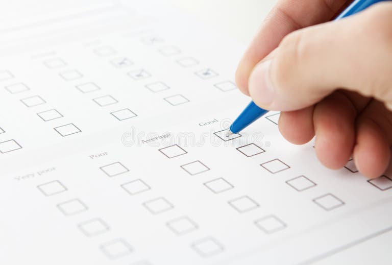Filling Out the Questionnaire Stock Photo - Image of list, issues: 22622820