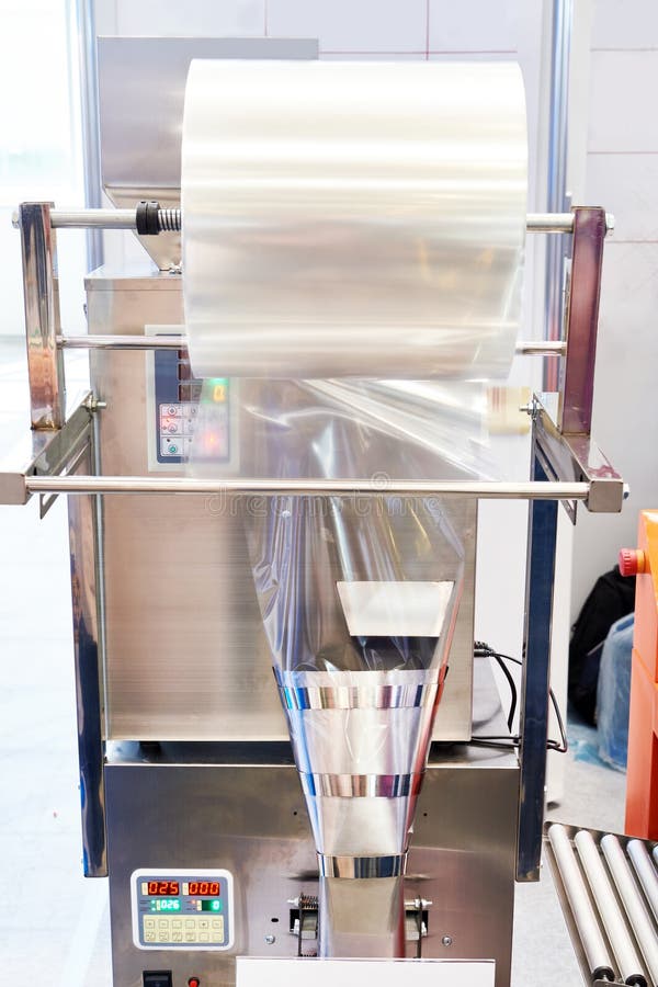 Filling and Packaging Machine for Bulk Products Stock Image - Image of ...