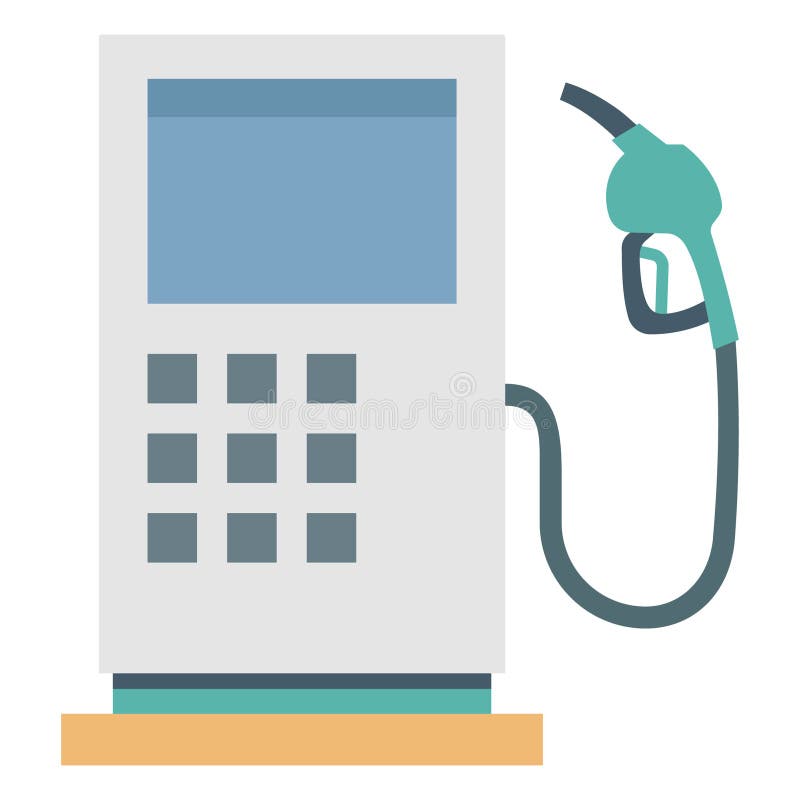 Filling Station Isolated Vector Icon Which Can Easily Modify or Edit ...
