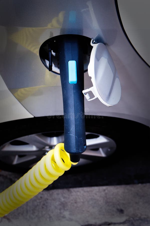 Filling Station For Electric Cars Stock Image - Image of battery, motor ...