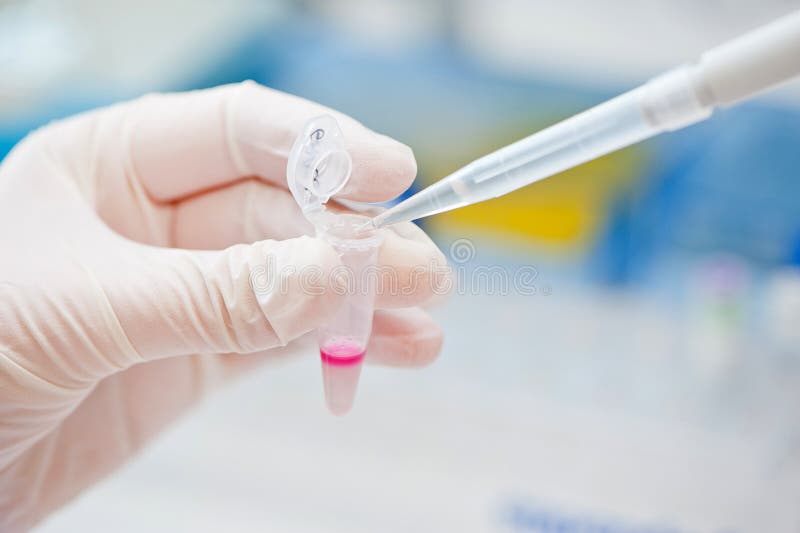 Filling tube in lab stock photo. Image of equipment, biotechnology ...