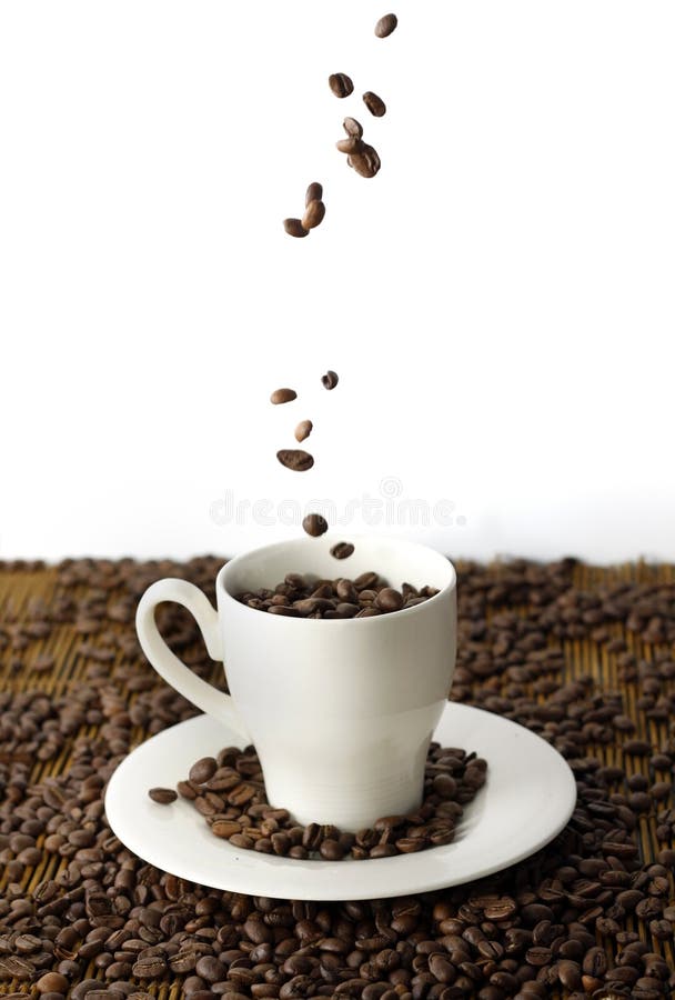 Filling up stock image. Image of white, cafe, coffee - 12121635