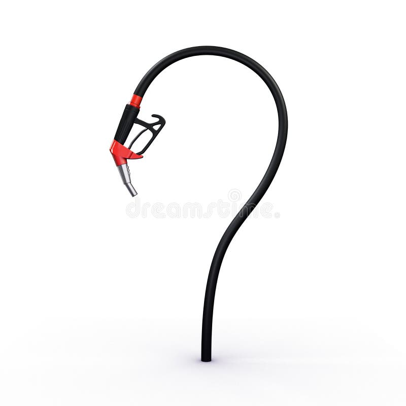 Fuel Filling Up Refueling Hose Stock Illustration - Illustration of ...