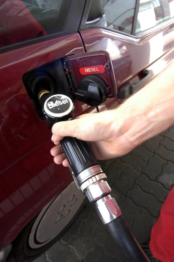 Filling Up the Tank of a Car with Diesel Stock Photo - Image of carrier ...