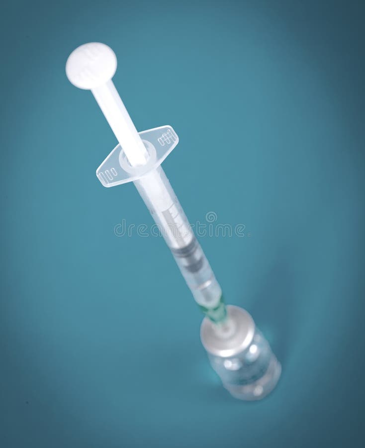 Filling Vaccine To Syringe before Inject Stock Image - Image of syringe ...