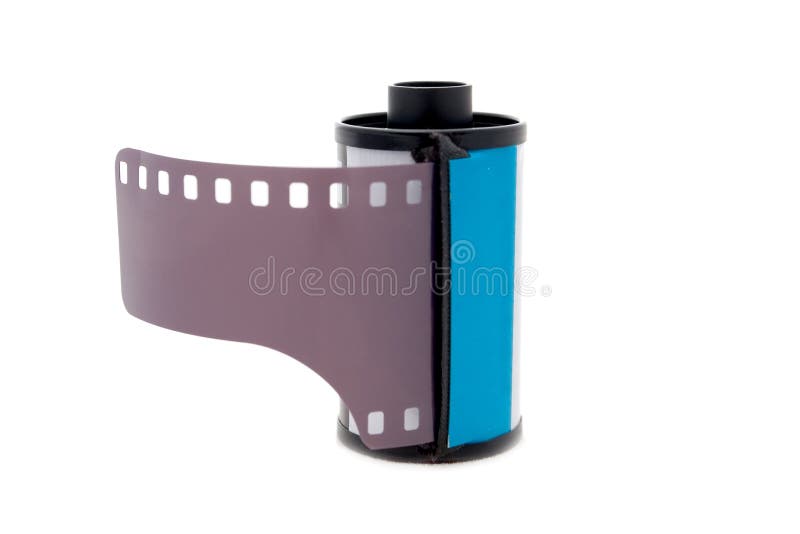 35mm Classic Negative Film Roll Isolated Stock Photo - Image of ...
