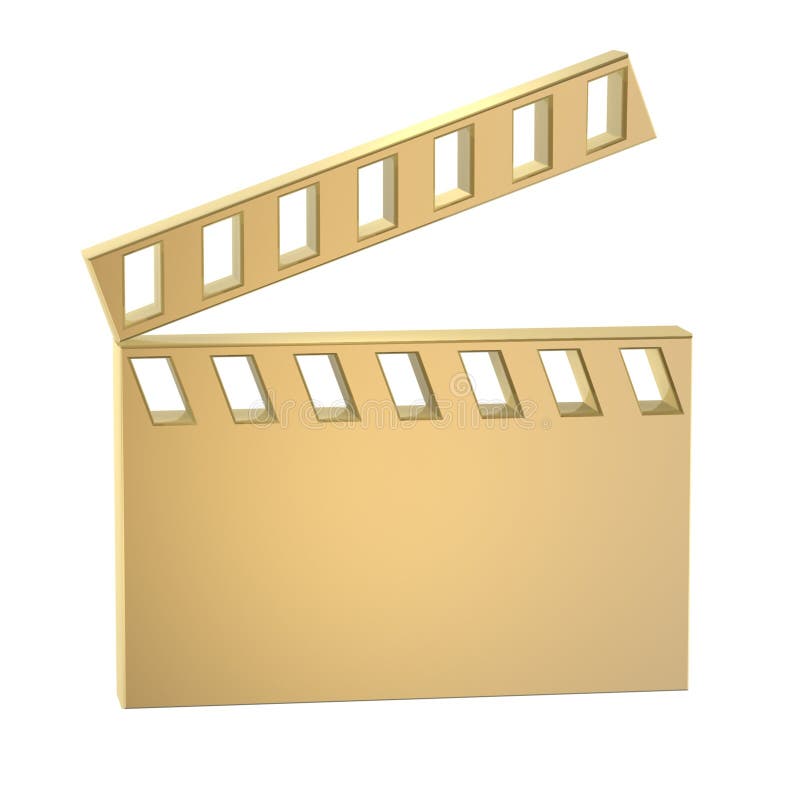 Film action clapperboard stock illustration. Illustration of film - 771573