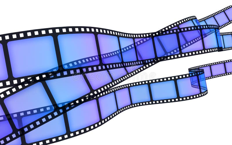 Film blue stock illustration. Illustration of blue, tape - 23327864