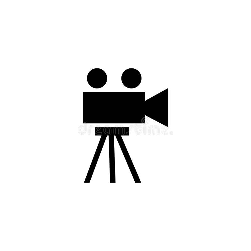 Film and Camera Icon Logo, Vector Design Illustration Stock Vector ...