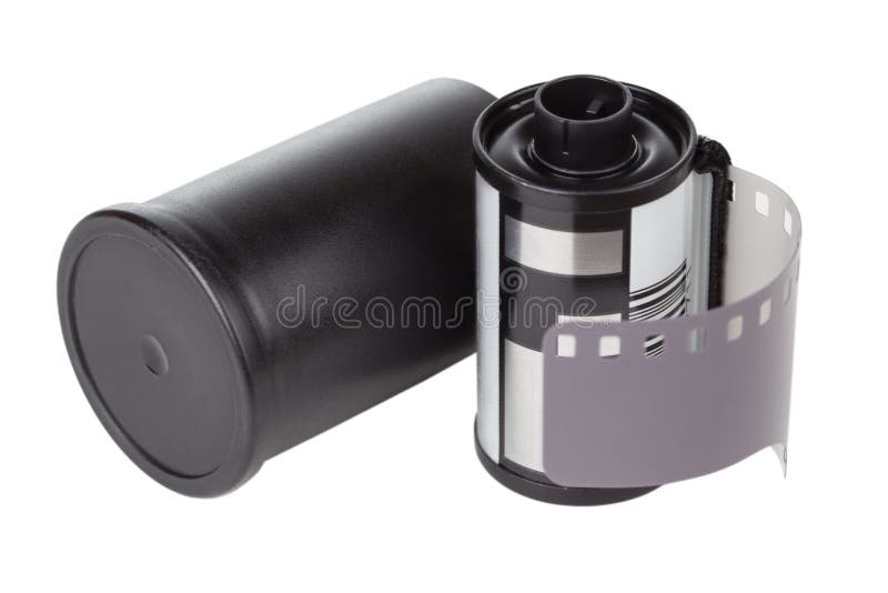 Film Can stock image. Image of white, clipping, silver - 7656643