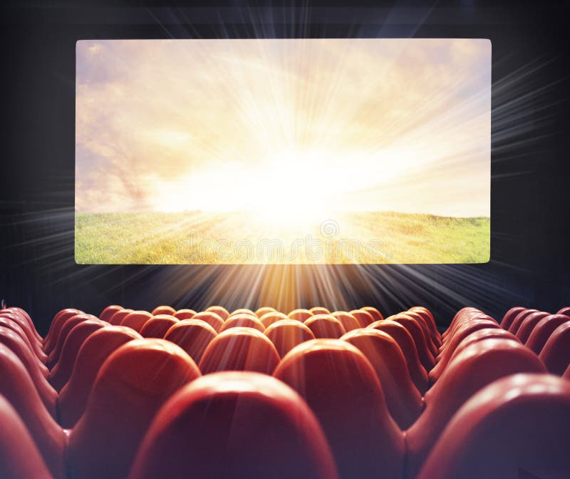 Film at the cinema stock photo. Image of meeting, display - 52116982