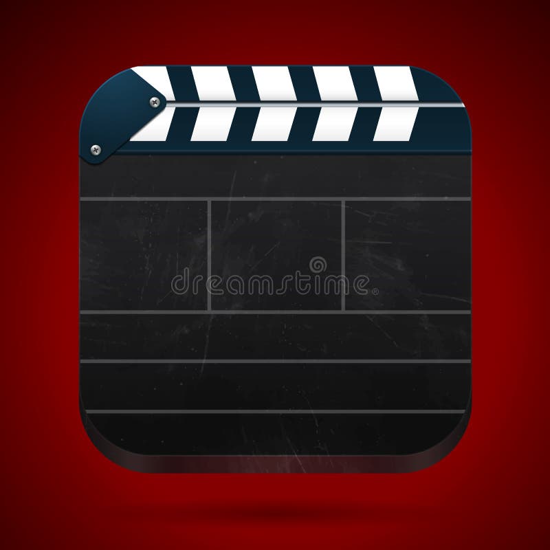 Film Clap Board Cinema Vector Illustration Stock Vector - Illustration ...