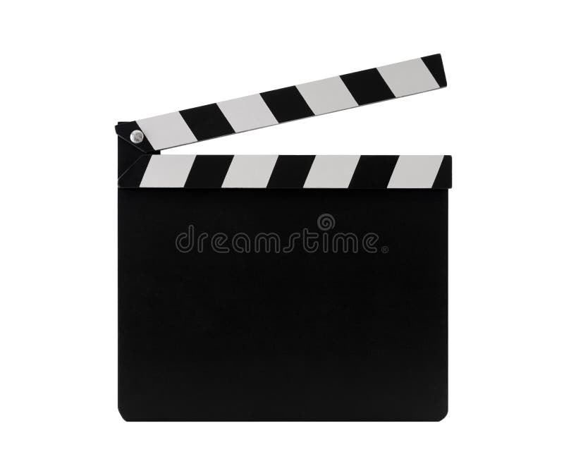 A Hollywood Movie Clapper Board (Clap Slate) Stock Image - Image of ...