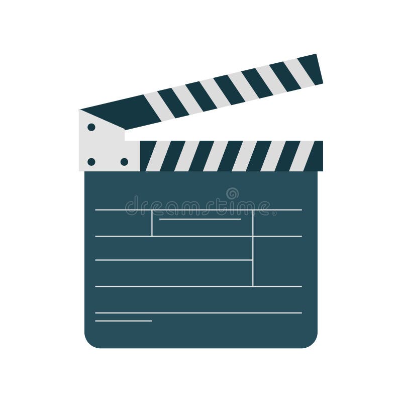 Film Clapperboard Doodle. Hand Drawn Sketch Action Clapper. Movie ...