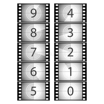Film countdown stock vector. Illustration of movie, design - 10855614