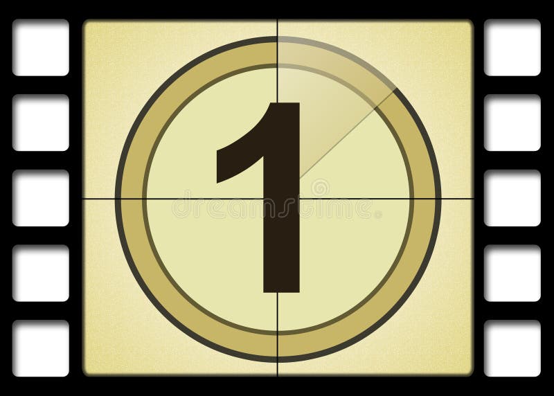 Film countdown stock illustration. Illustration of black - 584755