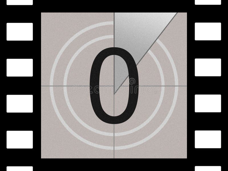 Film countdown stock illustration. Illustration of nine - 584756