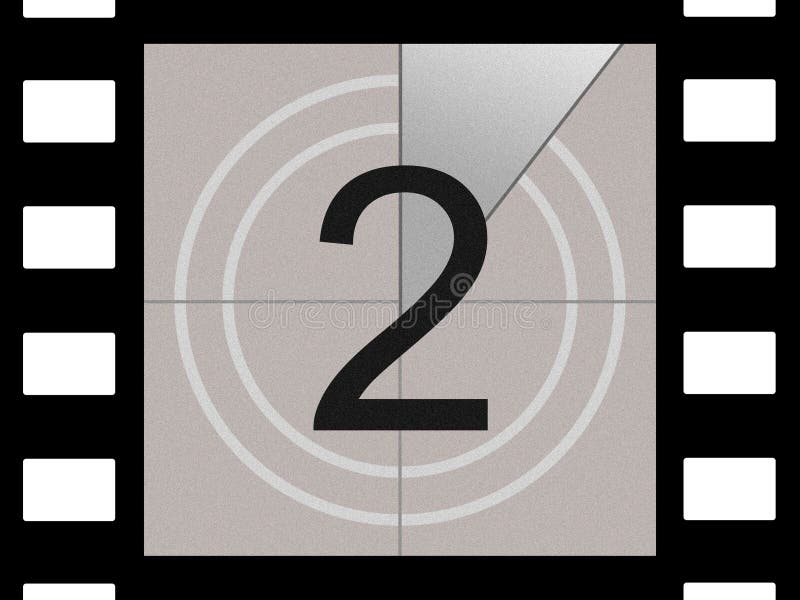 Film countdown stock illustration. Illustration of nine - 584756