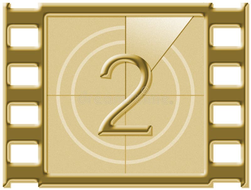 Film countdown stock illustration. Illustration of black - 584755