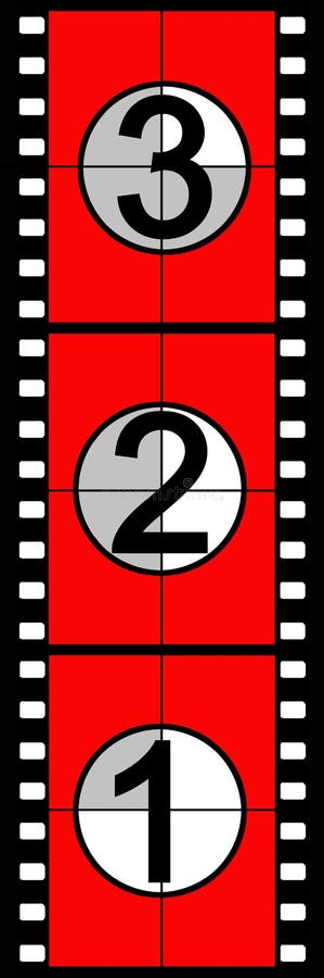 Film countdown at number 4 stock vector. Illustration of theater - 4300999