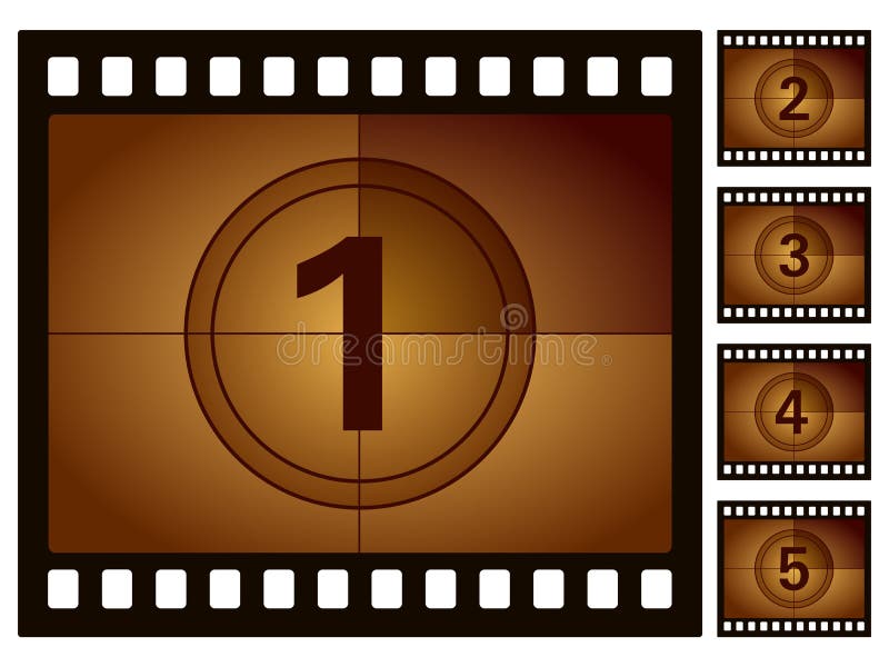Movie countdown stock vector. Illustration of vector, media - 4187166