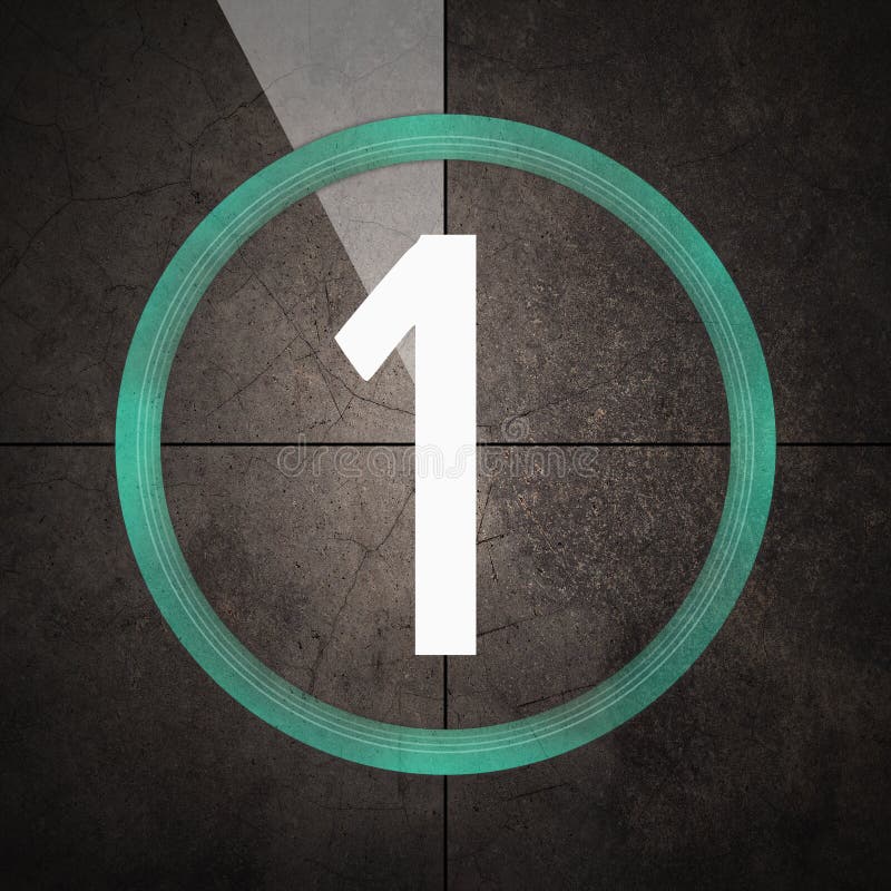 Film countdown at number 4 stock vector. Illustration of theater - 4300999