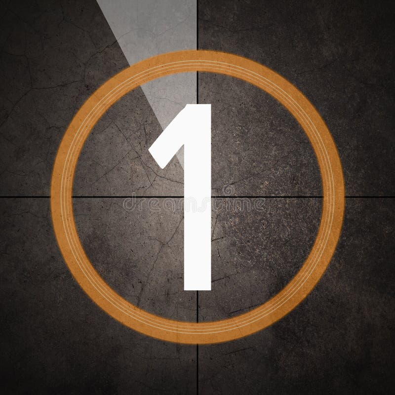 Film Countdown with Grunge Background Stock Illustration - Illustration ...