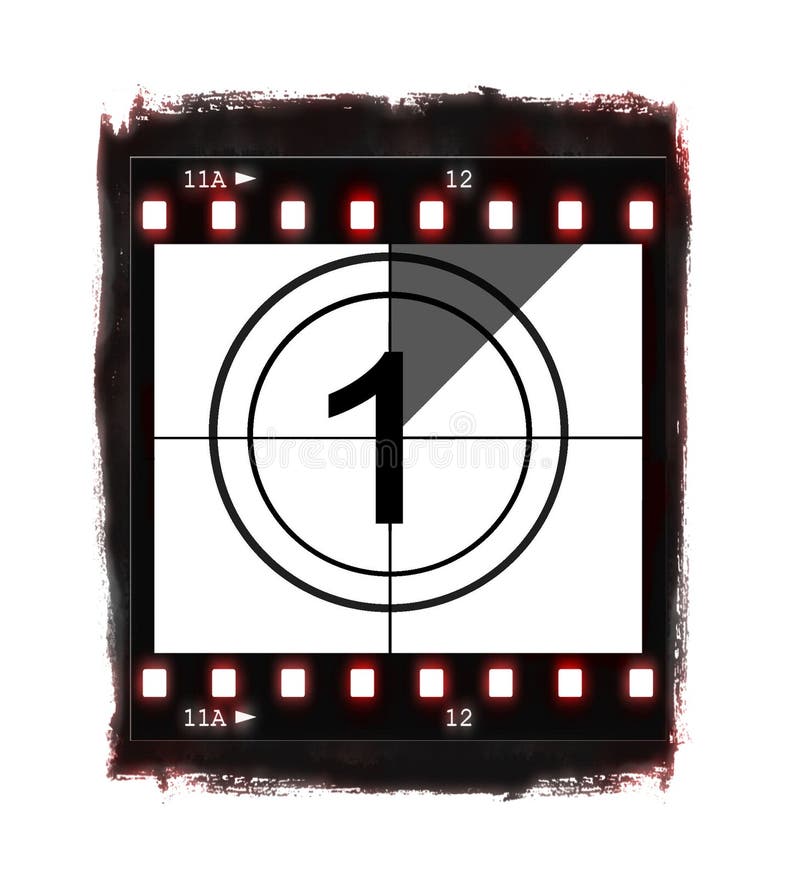 Film Countdown - at 1 stock vector. Illustration of 35mm - 2997639
