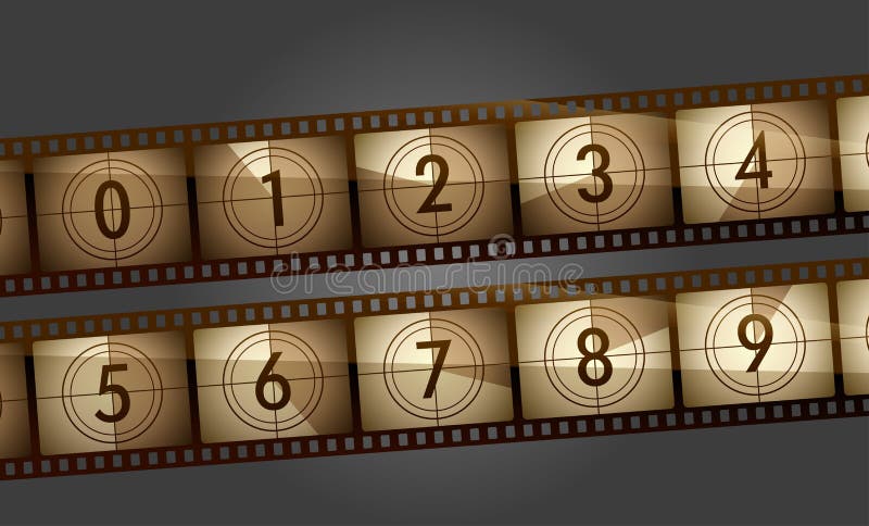 Film countdown stock vector. Illustration of movie, design - 10855614
