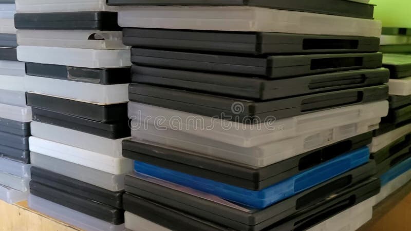 Film Covers in Physical DVD Format Stock Footage - Video of backup ...
