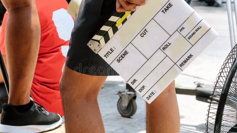 Film crew production set stock photo. Image of preparation - 256702984