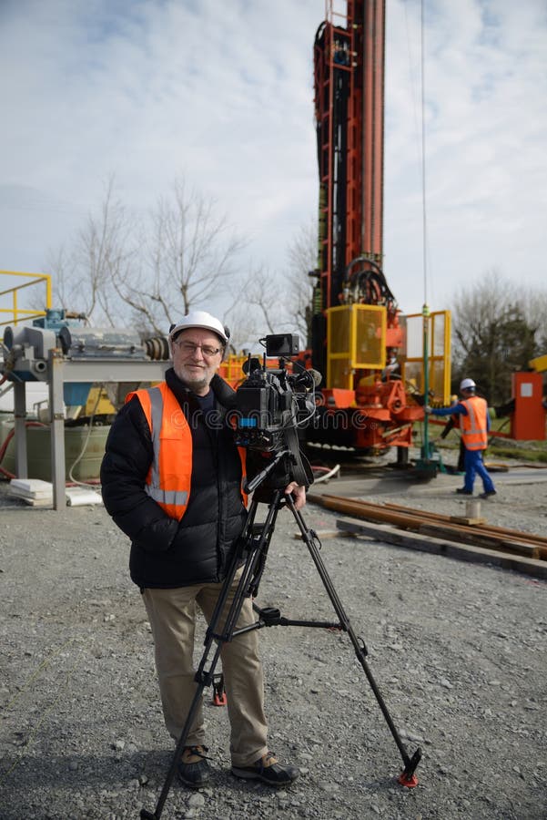 Film crew at work stock photo. Image of industry, working - 48608202