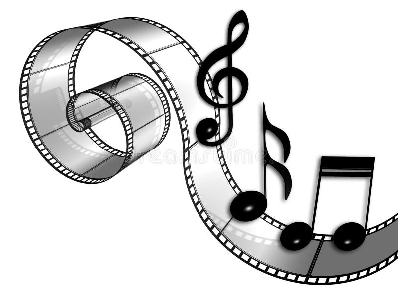Music Notes Film Strip Stock Illustrations – 33 Music Notes Film Strip ...