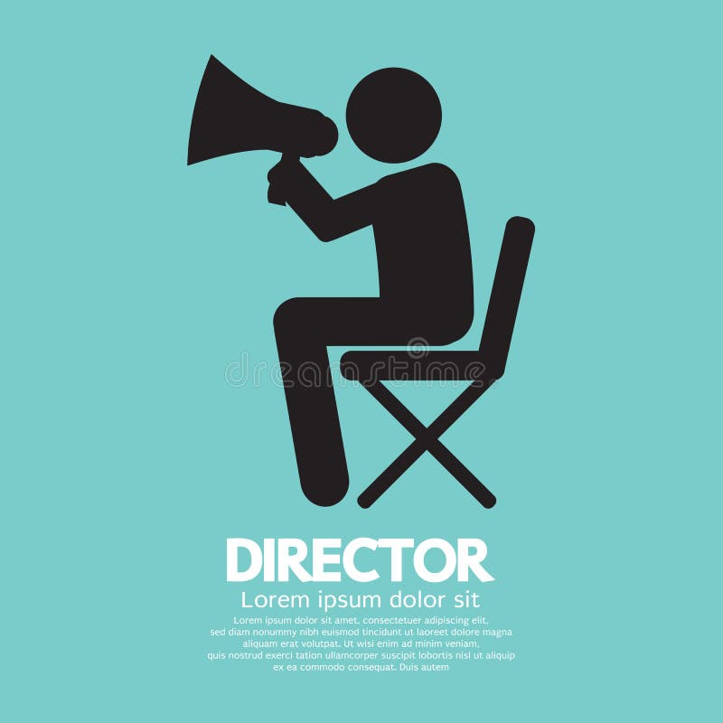 Film Director Symbol stock vector. Illustration of making - 44822796