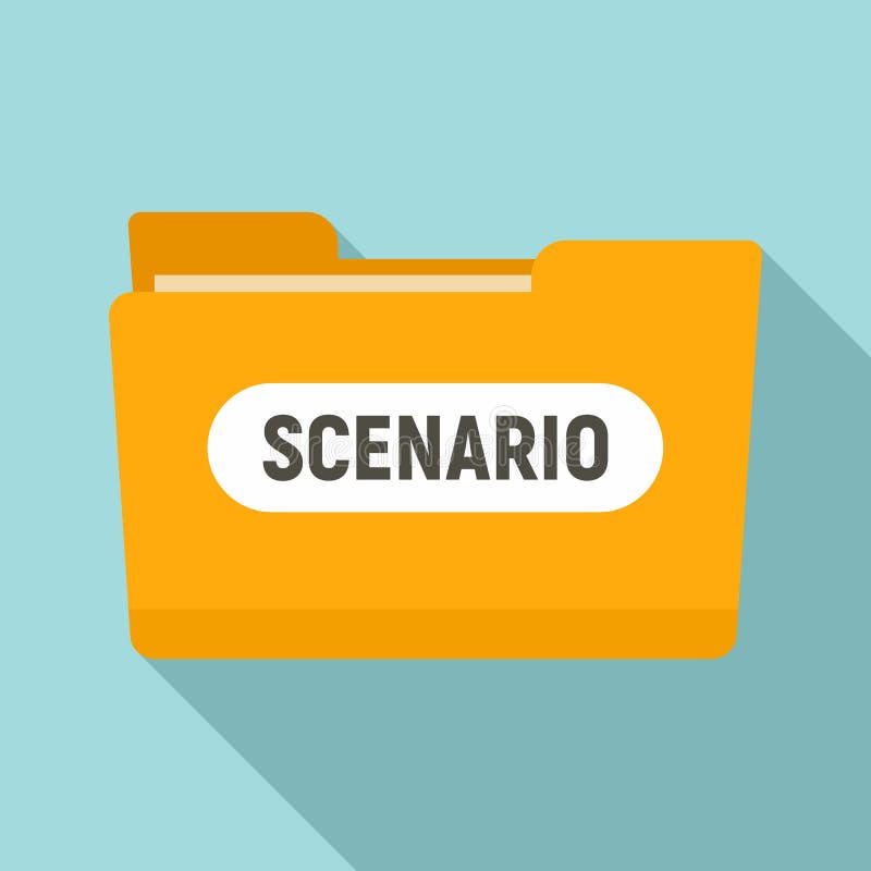 Scenario Icon. Trendy Flat Vector Scenario Icon On White Background ...