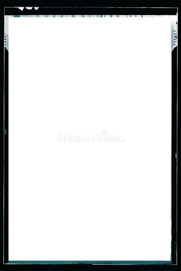 Film Frame Border Black Grunge White Inside Vintage Effect Stock Image ...