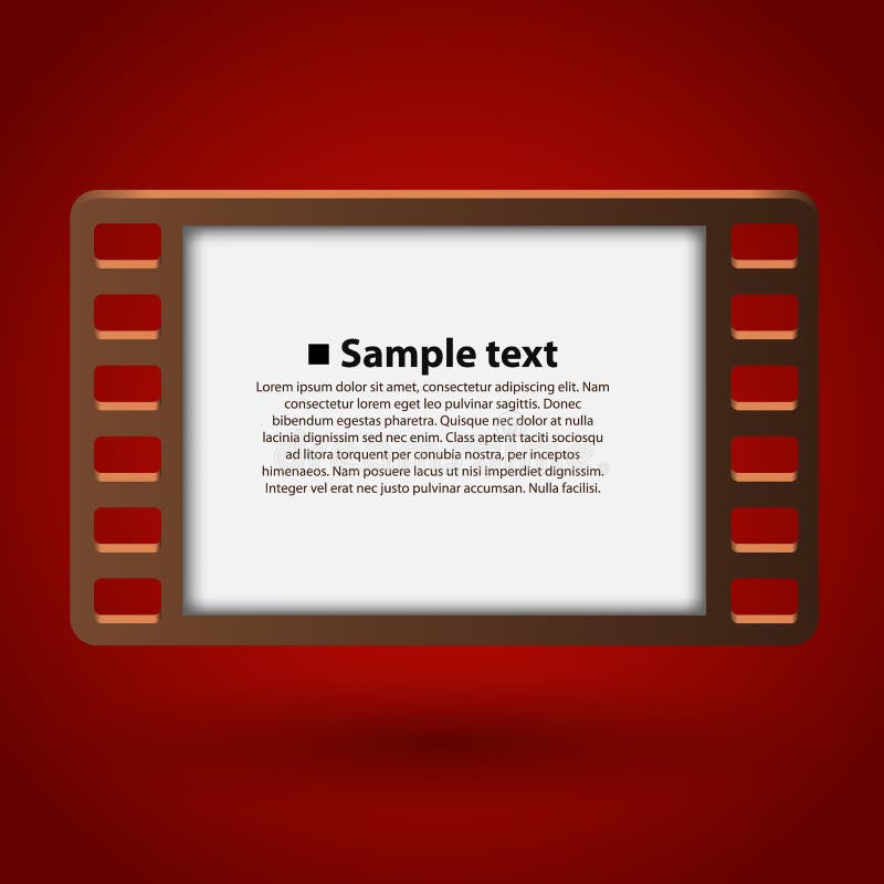 Film frame 35mm stock vector. Illustration of copy, 35mm - 49453575